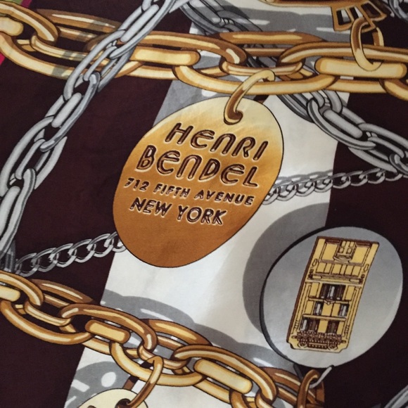 henri bendel | Accessories | Oversized Henri Bendel Iconic Silk Scarf ...